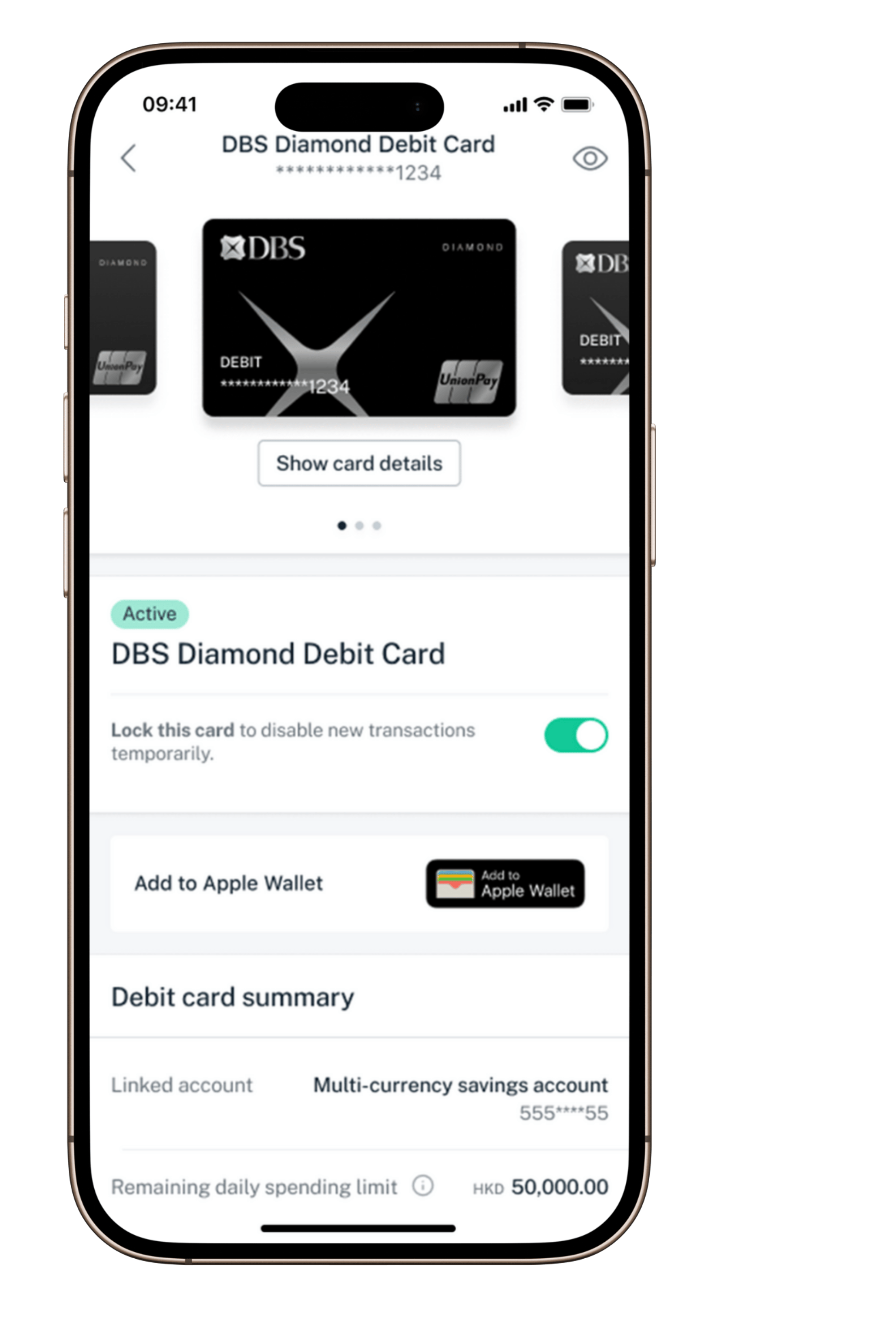Your iPhone is now your DBS Diamond Debit Card | DBS Hong Kong