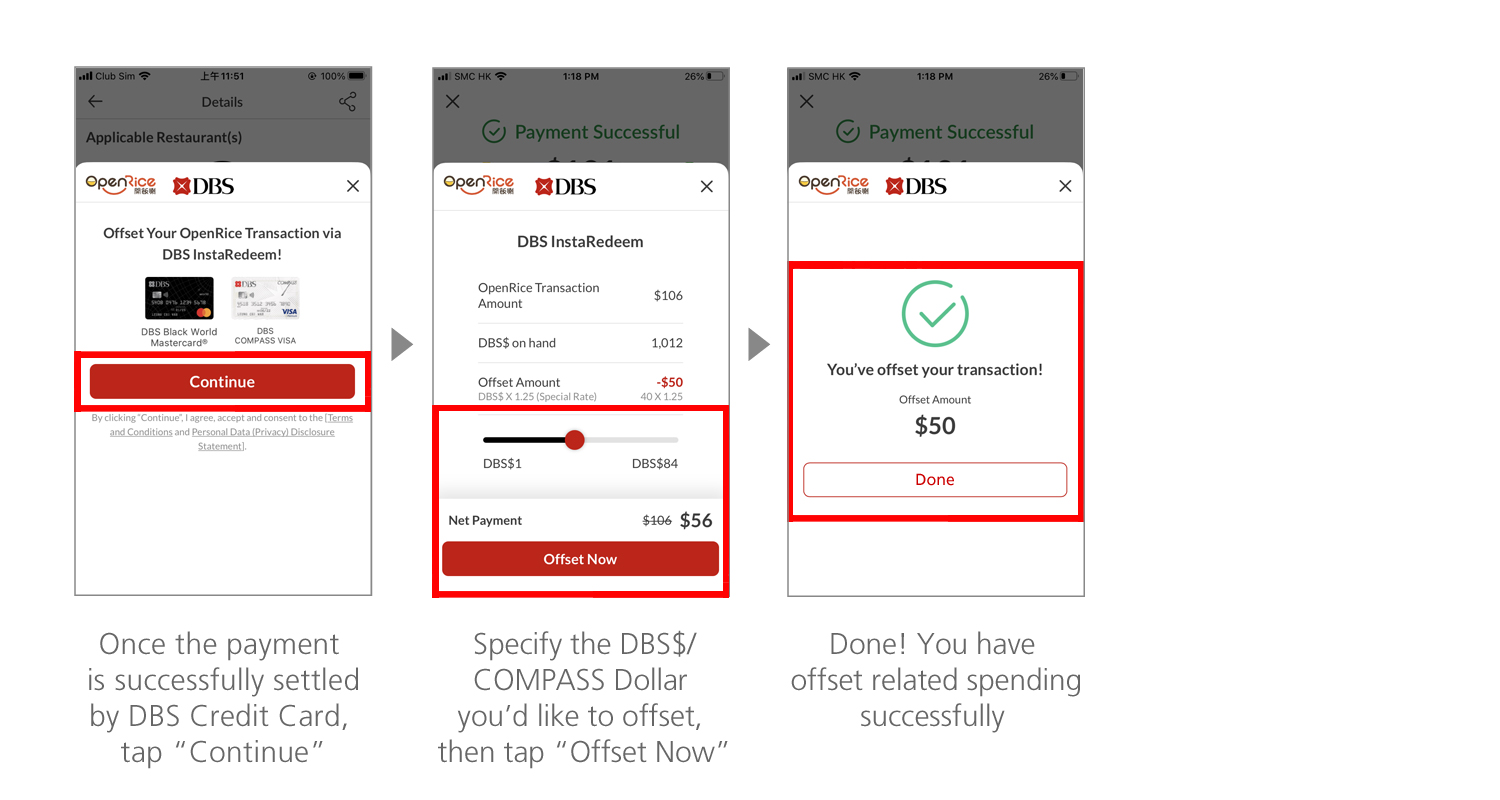 OpenRice Spending Offer | DBS Hong Kong