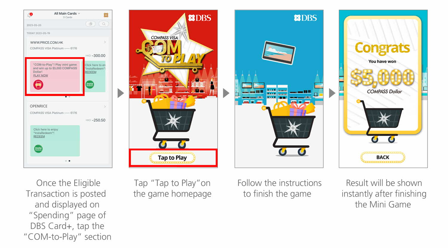 DBS COMPASS VISA "COM-to-Play" Mini Game | DBS Hong Kong