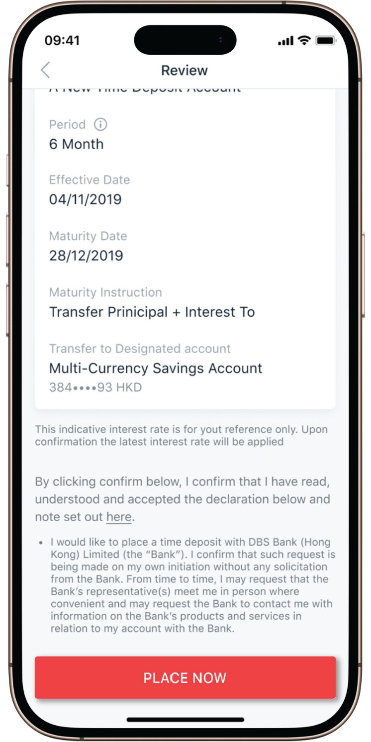 Online Time Deposit Offer | DBS Hong Kong