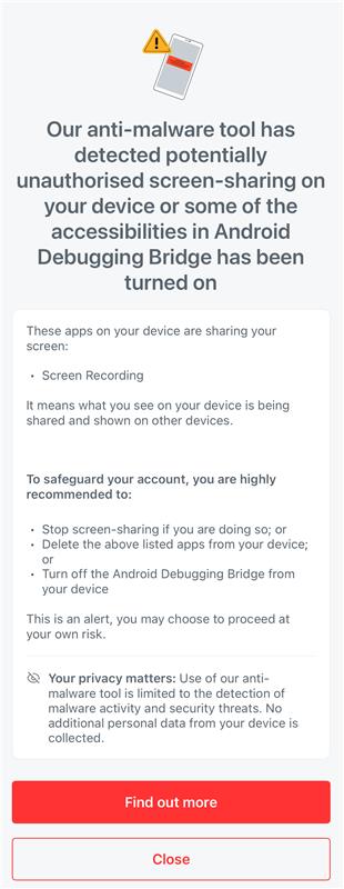 Help & Support | DBS Card+ App Anti-Malware Security Features | DBS ...