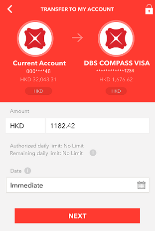 Help & Support | Settle credit card payment | DBS Bank Hong Kong