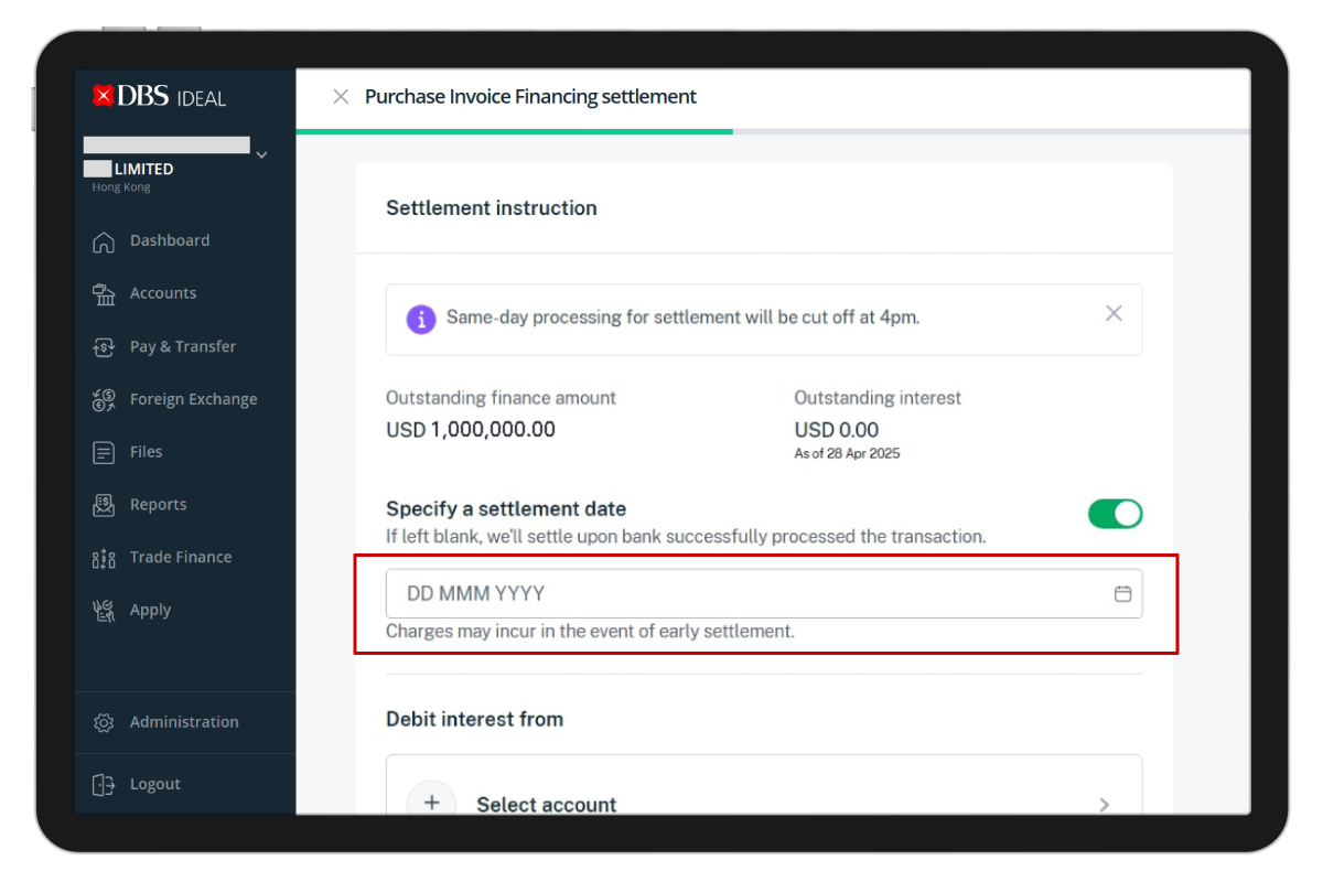 Trade Settlement | DBS IDEAL PowerUp